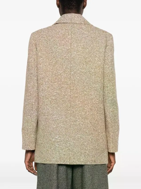 Peserico Double-breasted Tweed Blazer