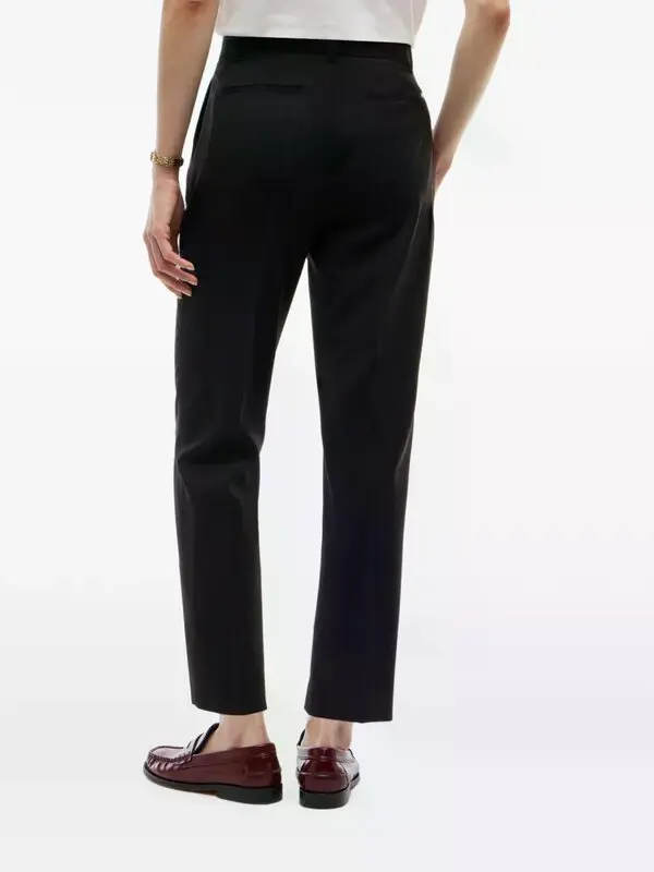 Tommy Hilfiger Logo-plaque Pressed-crease Trousers