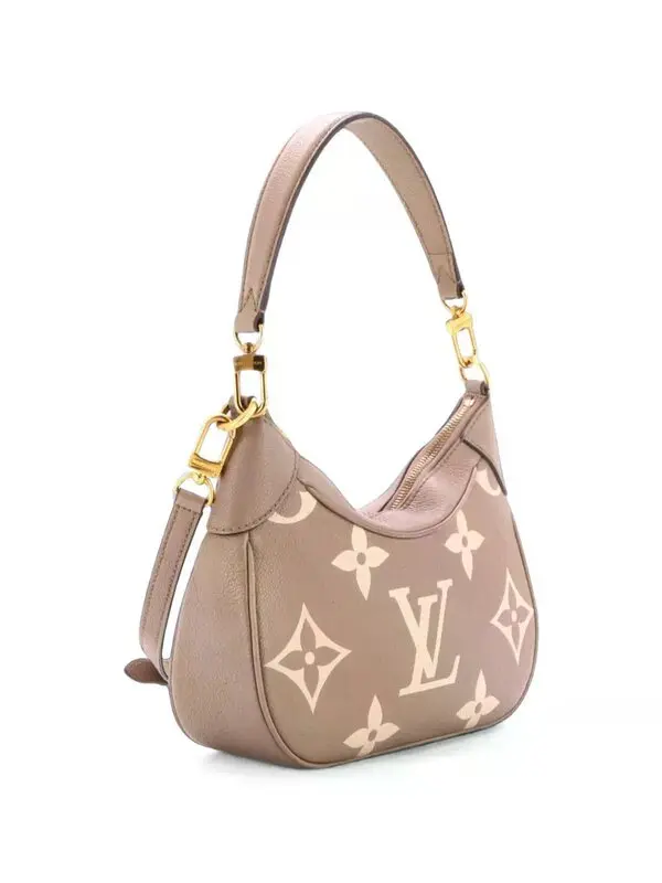 LOUIS VUITTON Bagatelle Nm Handbag Bicolor Monogram Empreinte Giant Shoulder Bag - Brown