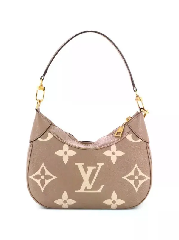 LOUIS VUITTON Bagatelle Nm Handbag Bicolor Monogram Empreinte Giant Shoulder Bag - Brown