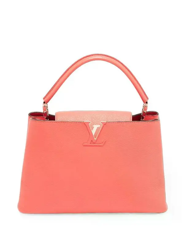 LOUIS VUITTON Capucines Leather Tote Bag - Pink