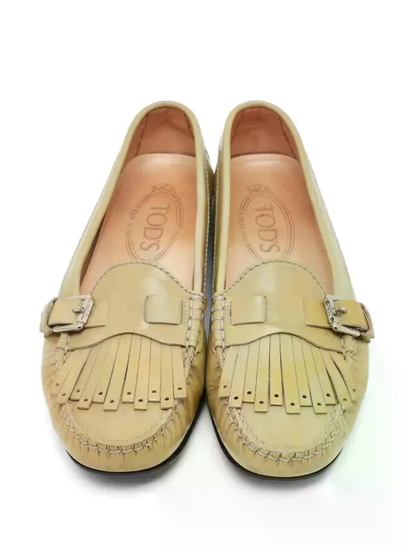 TOD'S Gommino Fringed Buckle Loafers