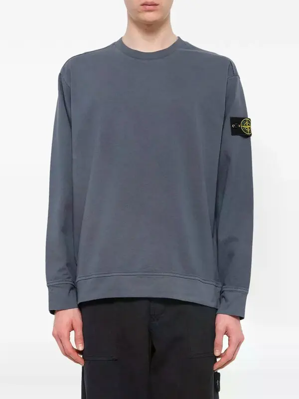 Stone Island 6100057 Heavy Organic-coton Jersey Sweatshirt - Grey