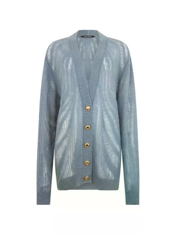 Roberto Cavalli Open-knit Cardigan
