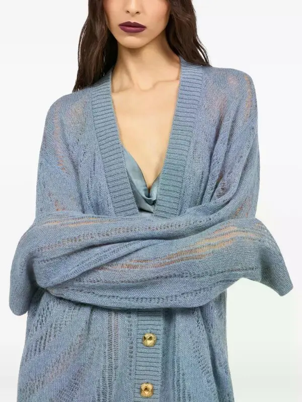 Roberto Cavalli Open-knit Cardigan