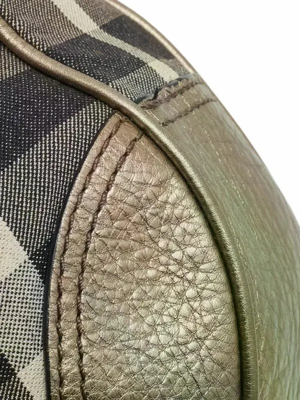 Burberry Check-print Drawstring Shoulder Bag