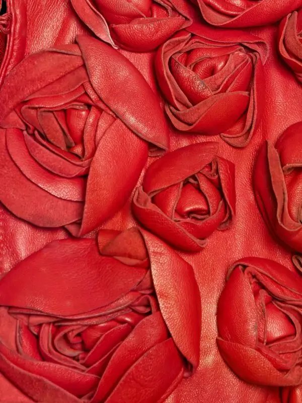 Valentino Garavani Floral-appliqué Leather Vest