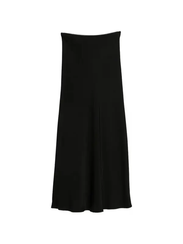 Fabiana Filippi Satin-finish Maxi Skirt - Black