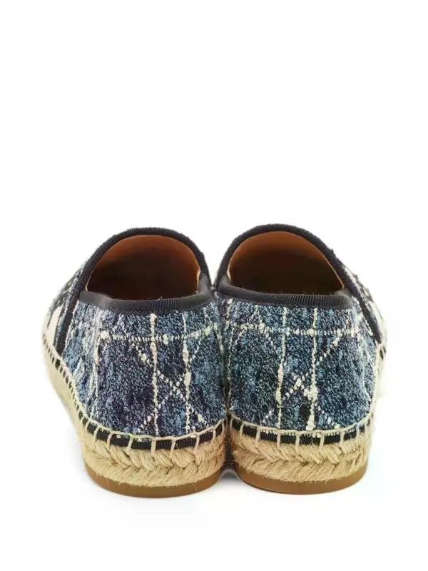 Dior Granville Tweed Espadrilles - Blue