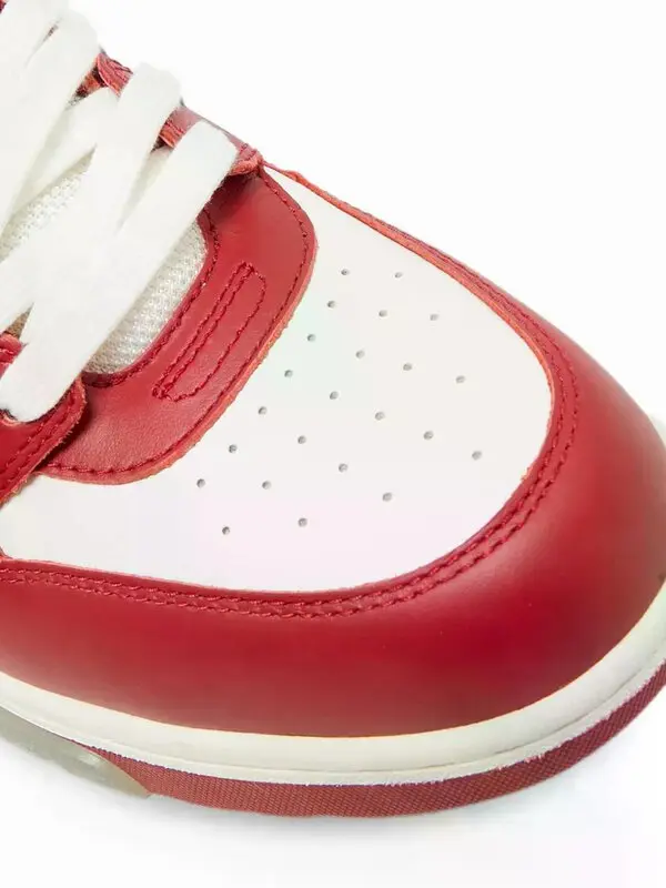 Off-White Out Of Office" High-top Sneakers - Red
