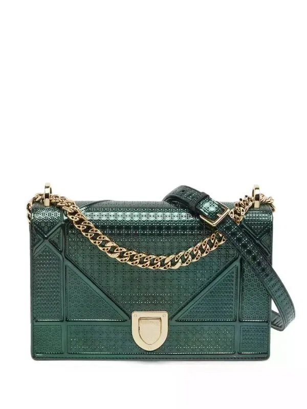 Dior 2018 Medium Diorama Microcannage Shoulder Bag