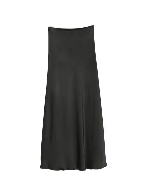 Fabiana Filippi Satin-finish Maxi Skirt - Black
