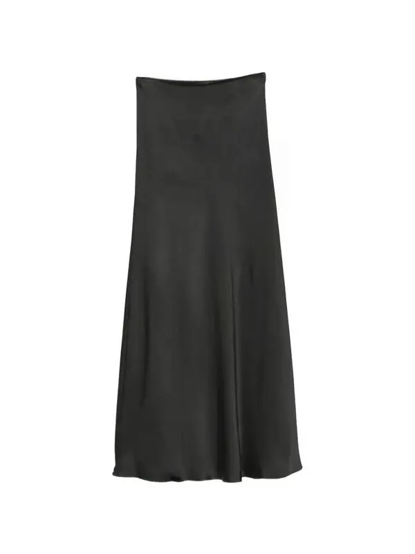 Fabiana Filippi Satin Maxi Skirt - Black