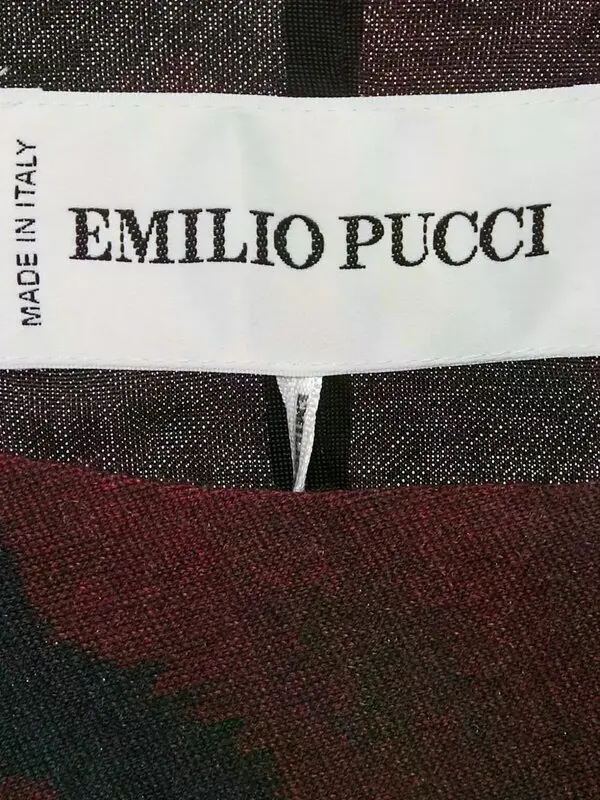 Emilio Pucci Printed Lace-trim Dress