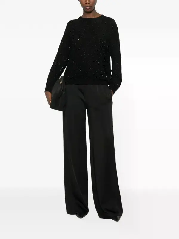 Fabiana Filippi Sequin Embellished Wool Sweater