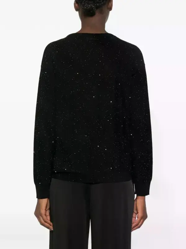 Fabiana Filippi Sequin Embellished Wool Sweater