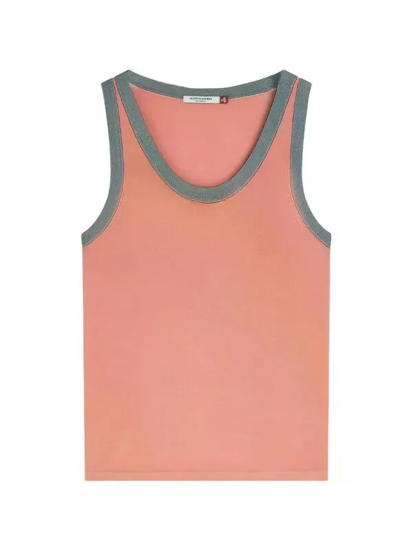 Scotch & Soda Ribbed-trim Tank Top