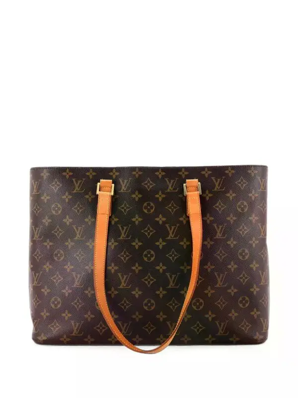 LOUIS VUITTON Luco Monogram Canvas Tote Bag - Brown