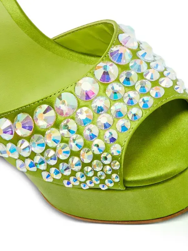 LE SILLA Crystal Embellished Wedge Sandals