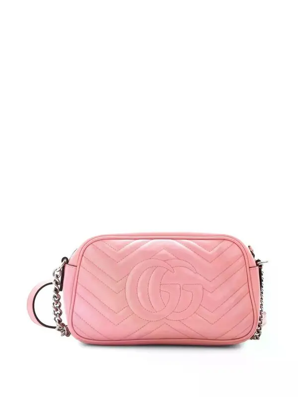 Gucci Matelassé Leather Shoulder Bag - Pink