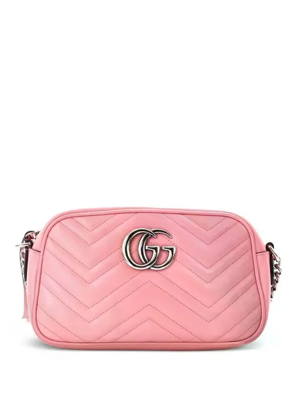 Gucci Matelassé Leather Shoulder Bag - Pink