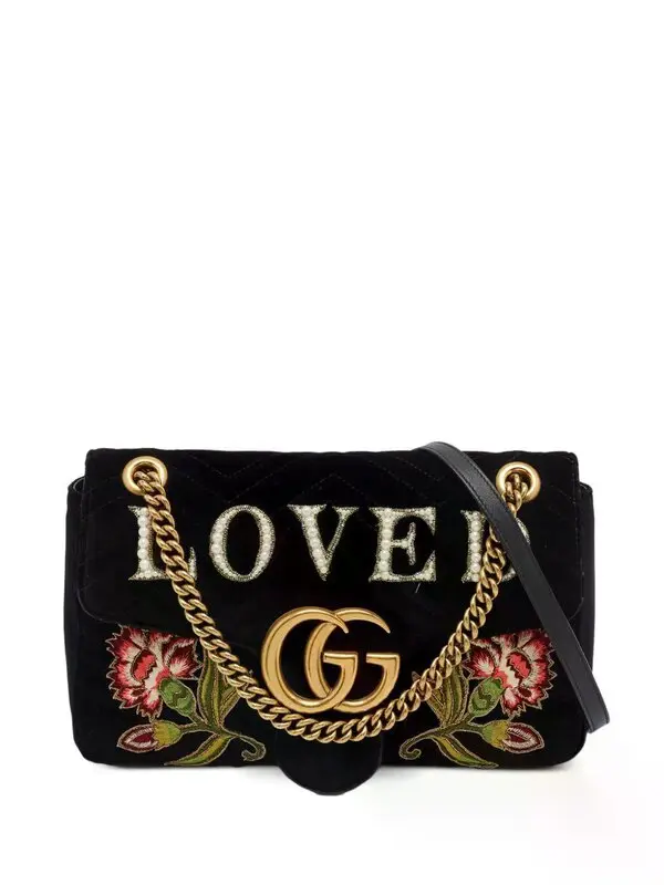 Gucci Gg Marmont Shoulder Bag - Black