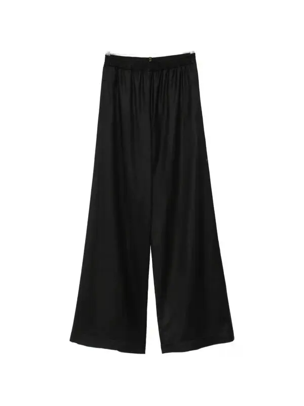 Fabiana Filippi Elasticated-waist High-waisted Trousers - Black