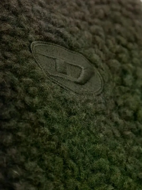 DIESEL® S-reds Fleece Bomber Jacket With Logo Patch