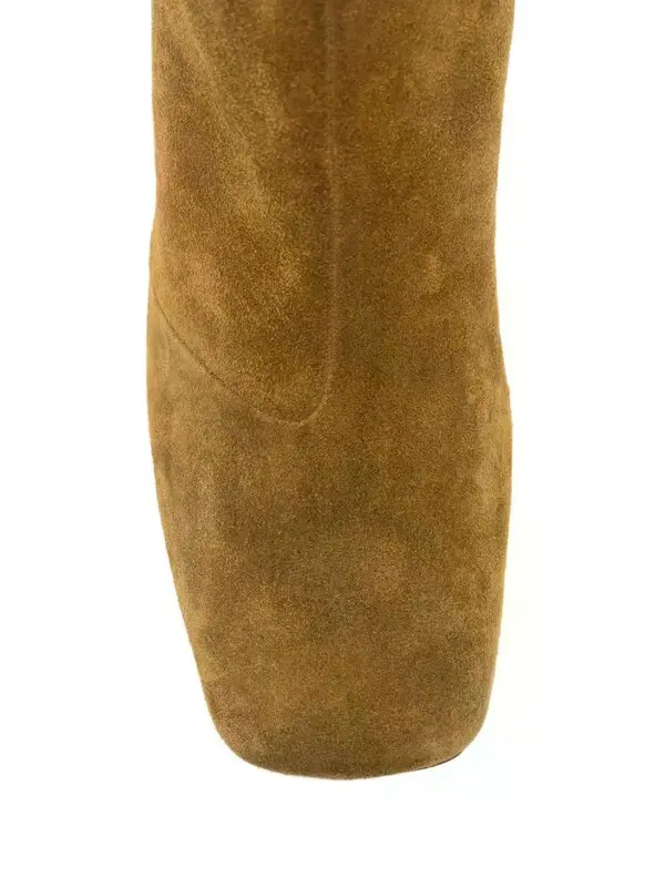 FORTE_FORTE Suede Block-heel Ankle Boots - Green