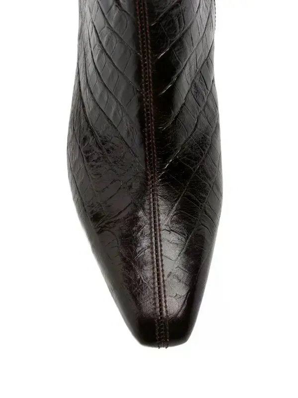 Chie Mihara Cumiya Ankle Boots With Croc-effect Texture