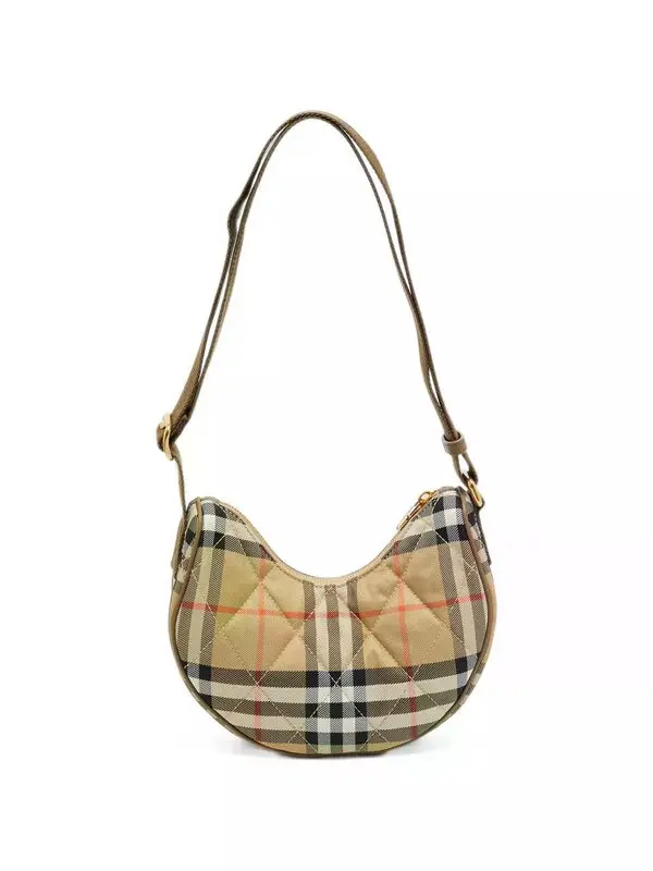 Burberry Horseshoe Quilted Shoulder Bag - Neutrals