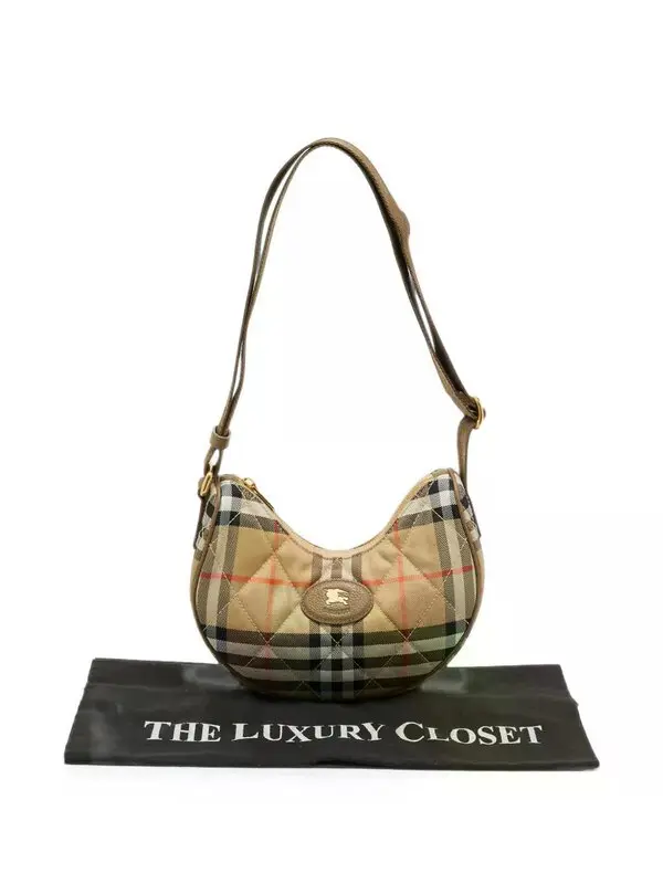 Burberry Horseshoe Quilted Shoulder Bag - Neutrals
