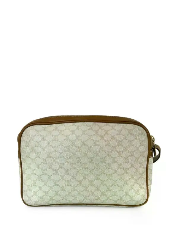 Celine 2010 Triomphe Coated Canvas Crossbody Bag