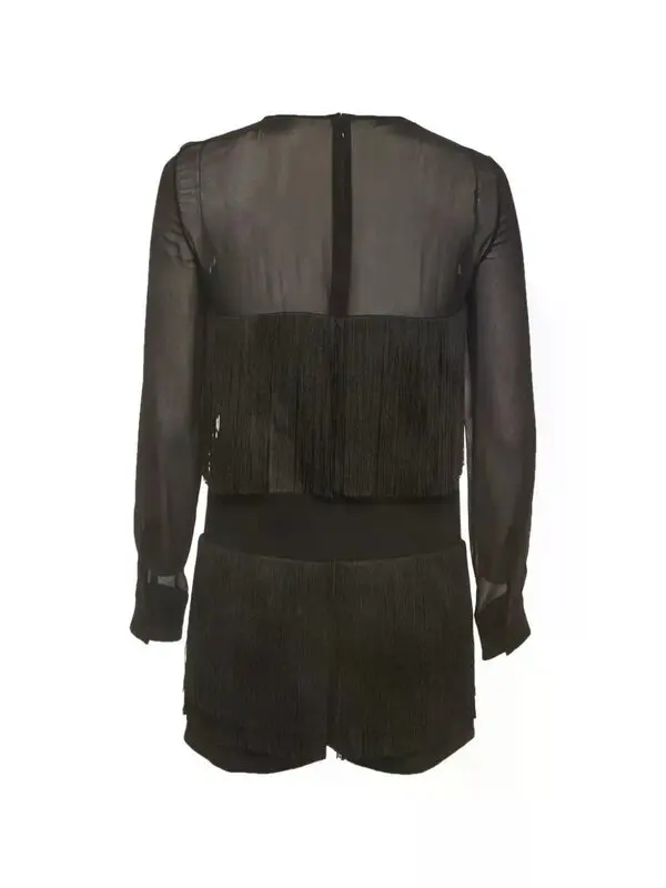 Moschino Tiered Fringe Playsuit
