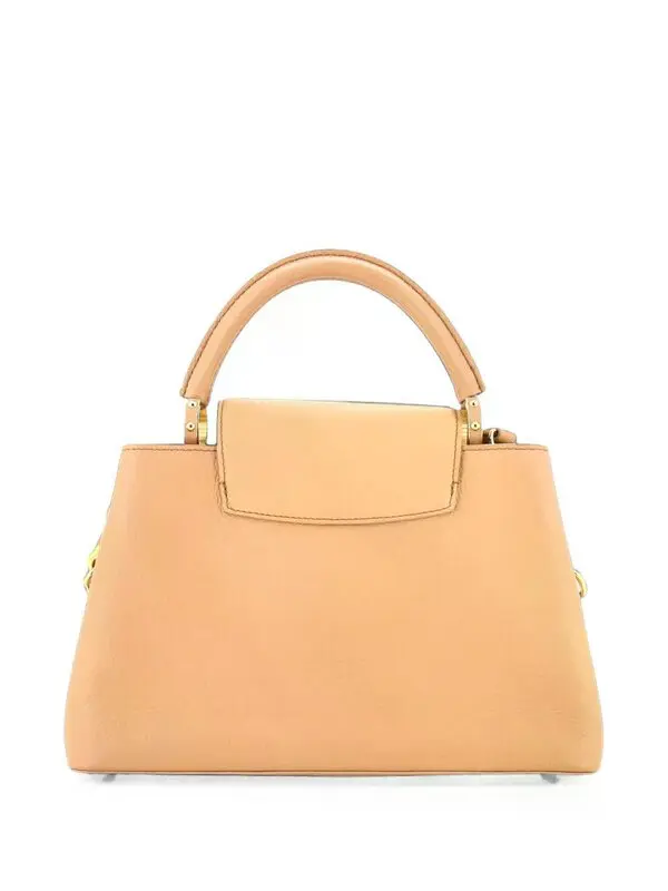 LOUIS VUITTON Capucines Mm Leather Shoulder Bag With Resin Chain