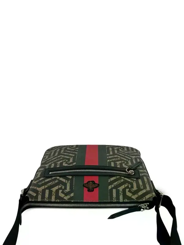 Gucci Gg Supreme Caleido Web Bee Crossbody Bag