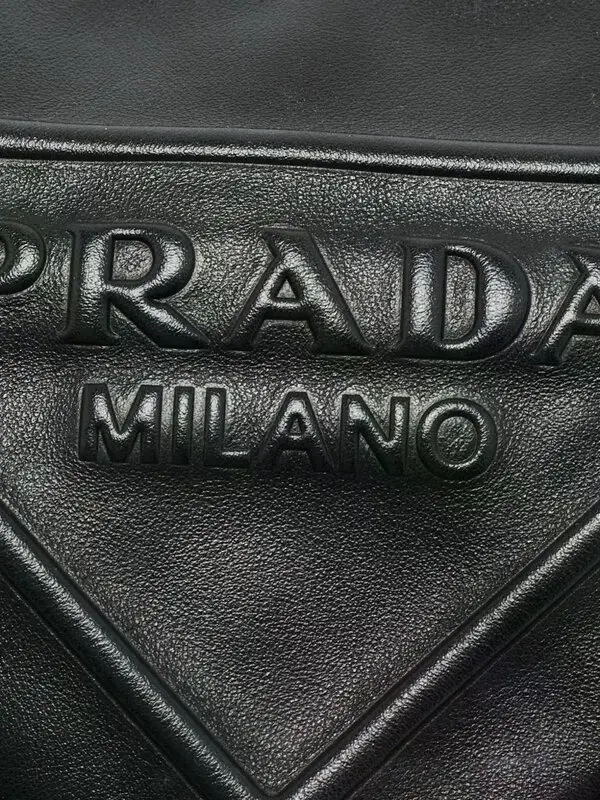 Prada Triangle Leather Shoulder Bag