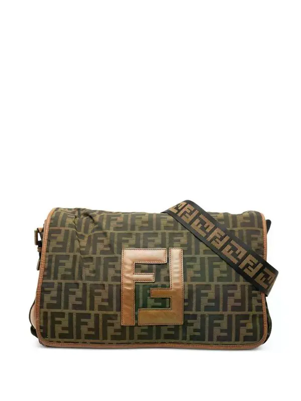 Fendi Zucca Canvas Ff Messenger Bag - Brown