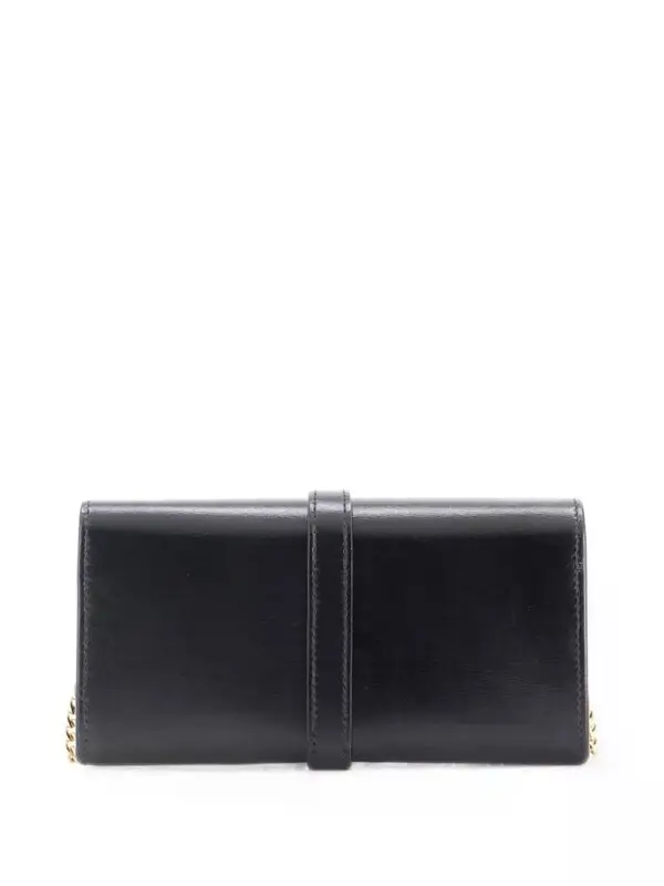 Gucci Jackie 1961 Continental Chain Wallet Leather Crossbody Bag - Black