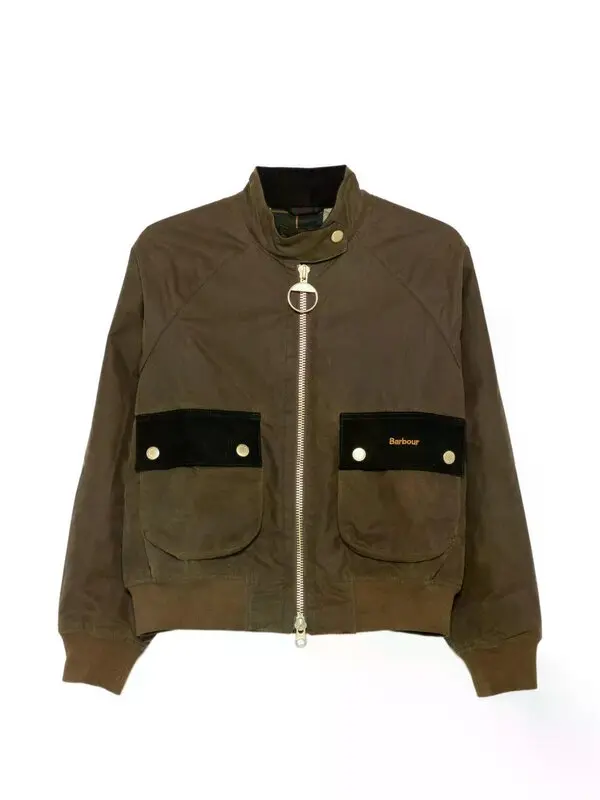 Barbour Corduroy-trim Zip-fastening Jacket - Green