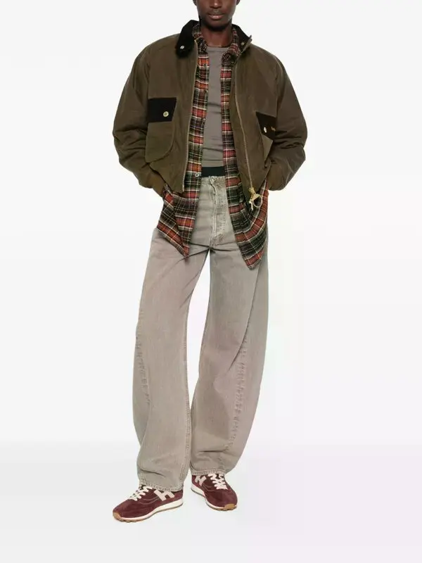 Barbour Corduroy-trim Zip-fastening Jacket - Green
