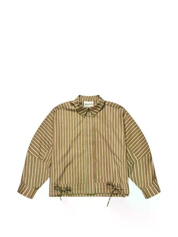 Munthe Loasta Striped Drawstring Shirt - Neutrals