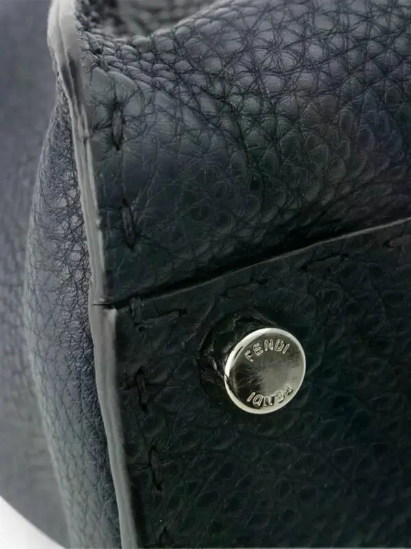 Fendi 2000-2010 Medium Leather Selleria Peekaboo Iconic Satchel
