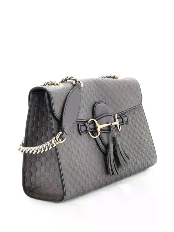 Gucci Emily Chain Flap Bag Microguccissima Leather Medium Shoulder Bag
