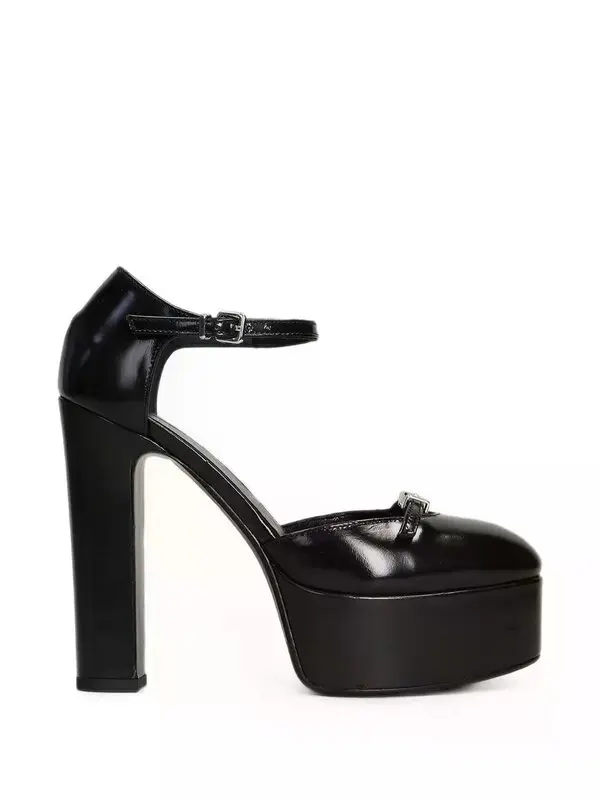 CHANTAL Buckle-detail Platform Pumps