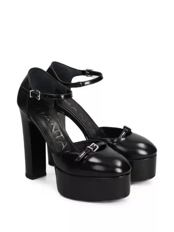 CHANTAL Buckle-detail Platform Pumps