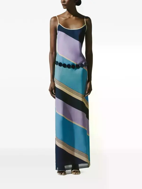 BAOBAB Rita Diagonal Stripe Maxi Dress