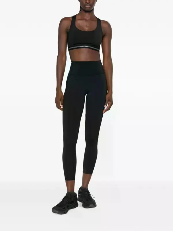 Calvin Klein Logo-print High-waisted Leggings