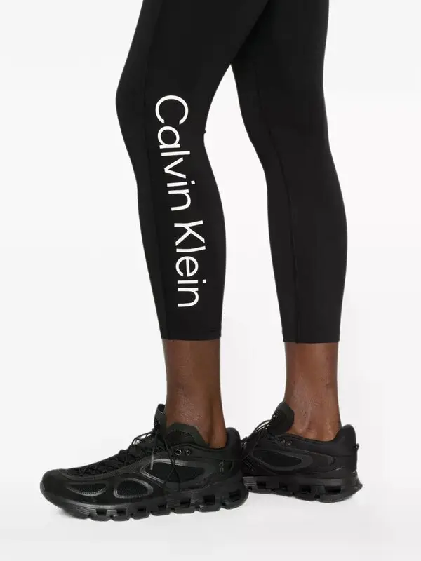 Calvin Klein Logo-print High-waisted Leggings