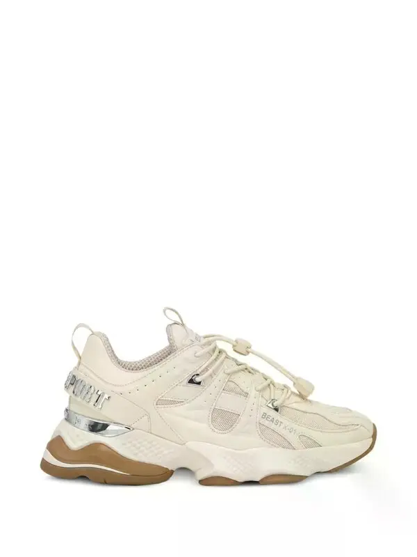 PLEIN SPORT Runner Beast X-01 Panelled Sneakers - Neutrals